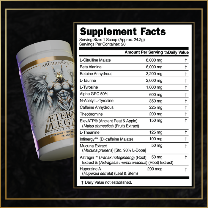 Eternal Legacy Elite Nootropic Pre-Workout – Archaneon Supplements